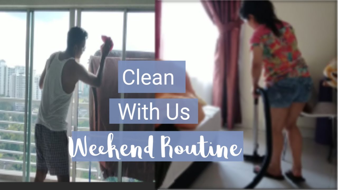CLEANING ROUTINE / CLEAN WITH US / FILIPINO INDIAN FAMILY - YouTube