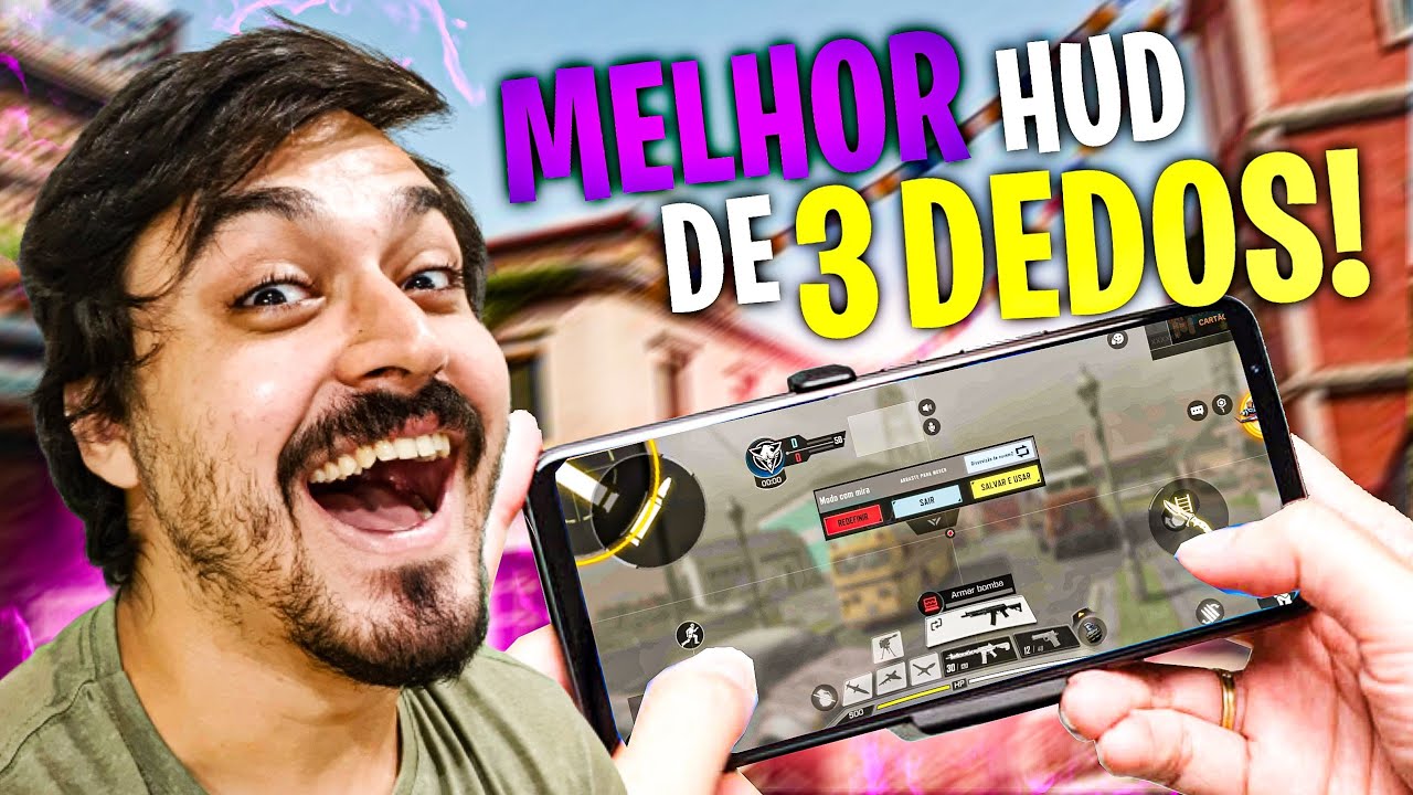 *MELHOR* HUD de 3 DEDOS COD MOBILE - PARA PEGAR LENDÁRIO RAPIDO - COD ...