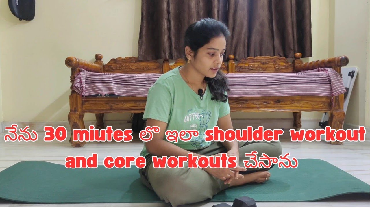Shoulder nd core workout at home with dumbells raw and realistic live ...