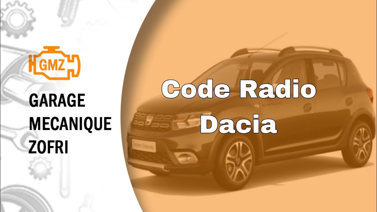 Code radio Dacia استخراج الكود راديو بطريقة سهلة - YouTube