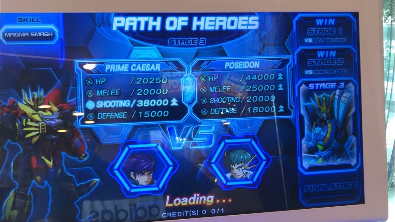Hero of robots Galaxy Epoch Path of heroes Prime Caesar Vs. Poseidon ...