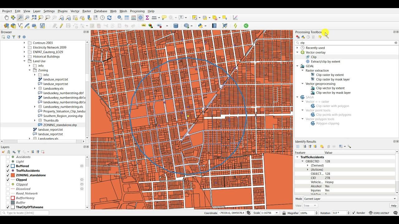 QGIS Clip by extent - YouTube