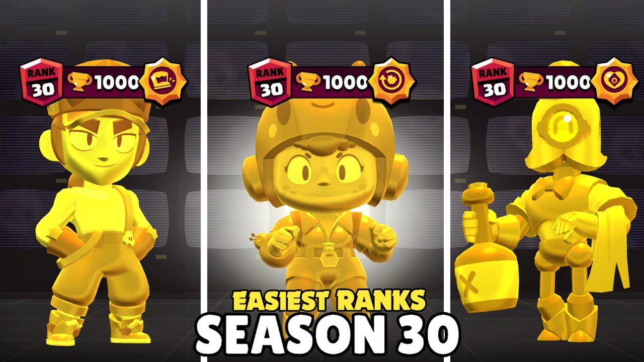 Top 10 Easiest Rank 30s In Brawl Stars ( Updated ) - YouTube