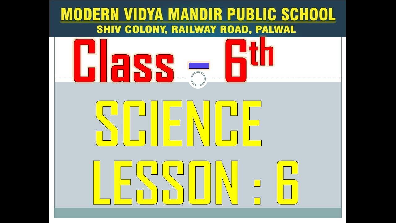 class 6 science lesson 6 - YouTube