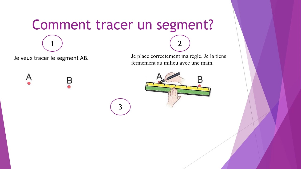 Tracer et prolonger un segment - YouTube