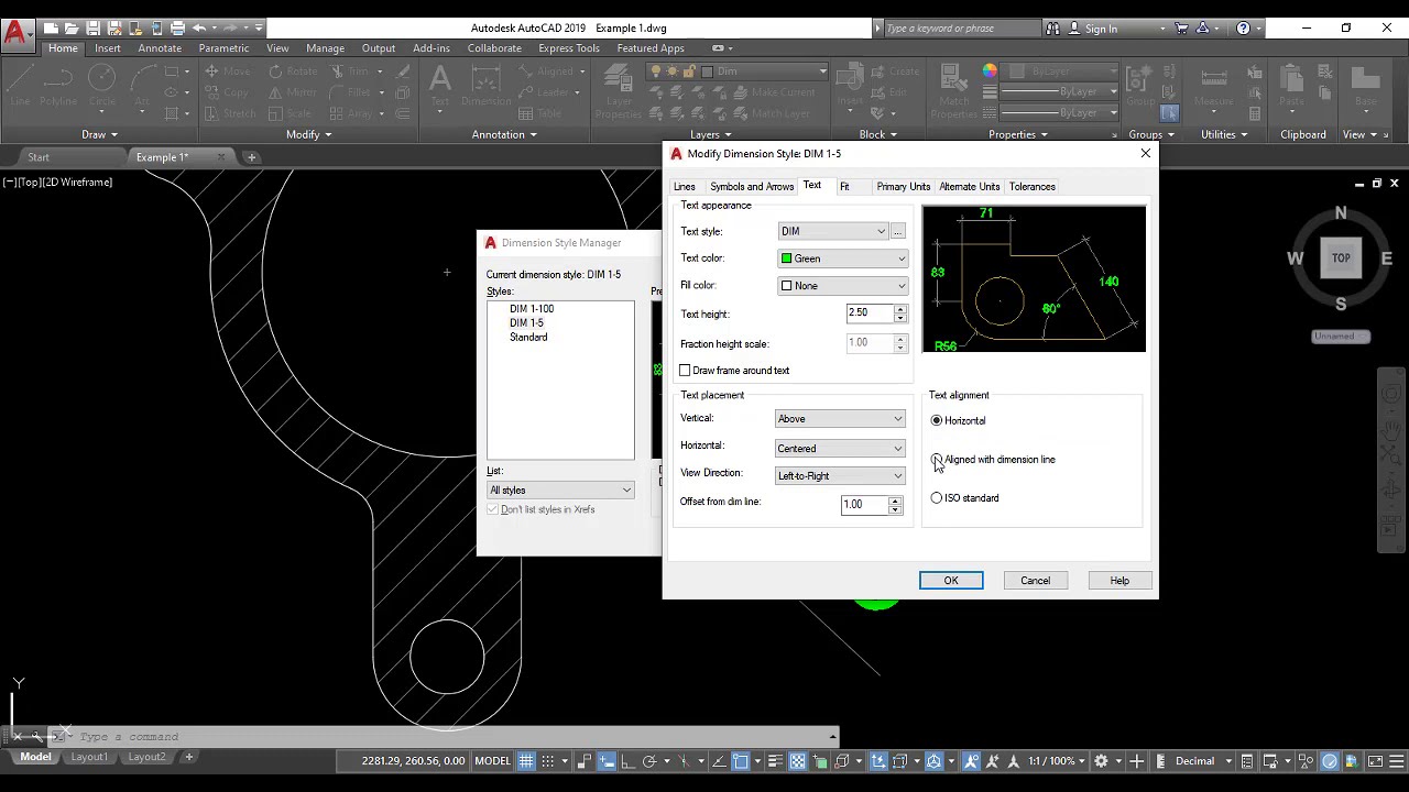 How to dim in Autocad/ Part 21 - YouTube