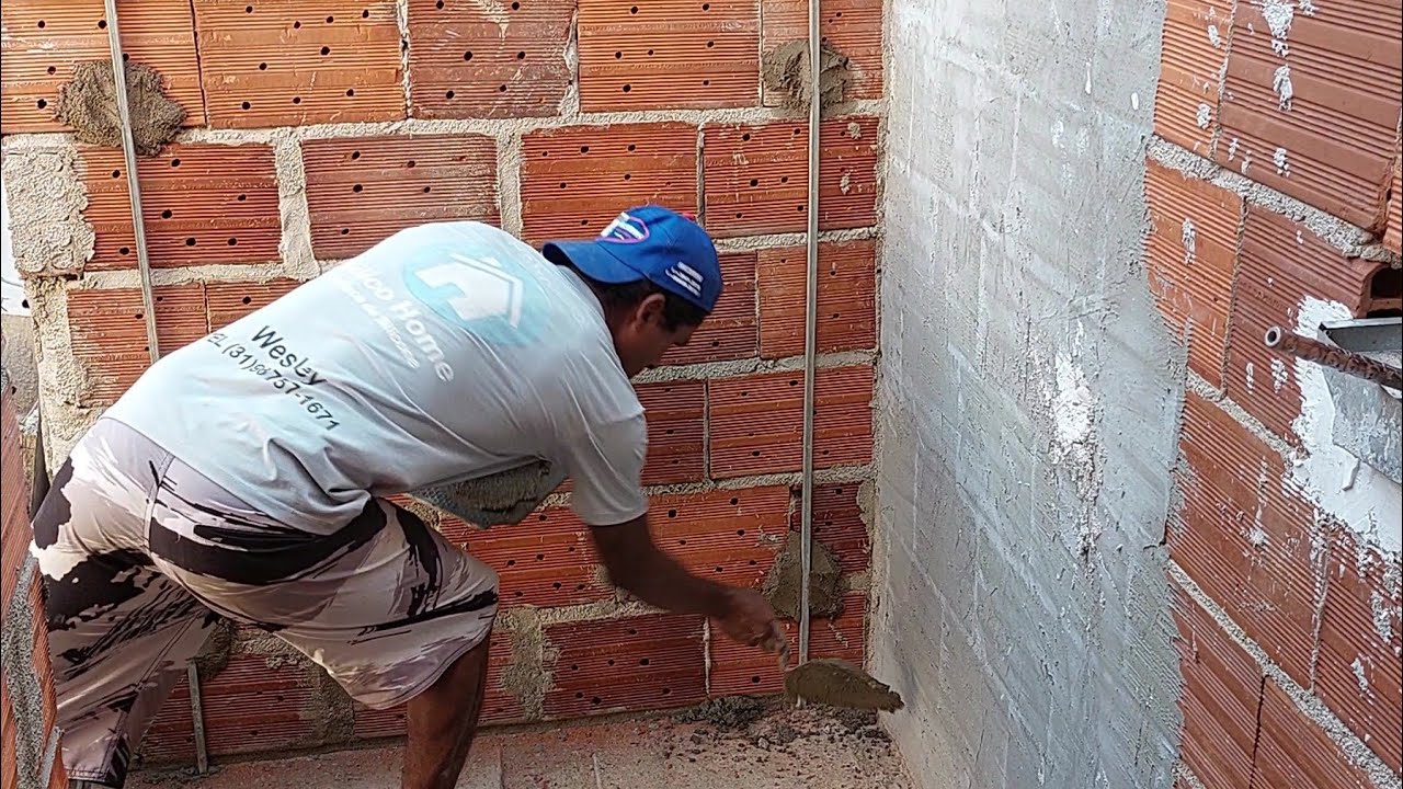 Pedreiro Inova e usa Método de Reboco Mais Rápido do mundo Para ...