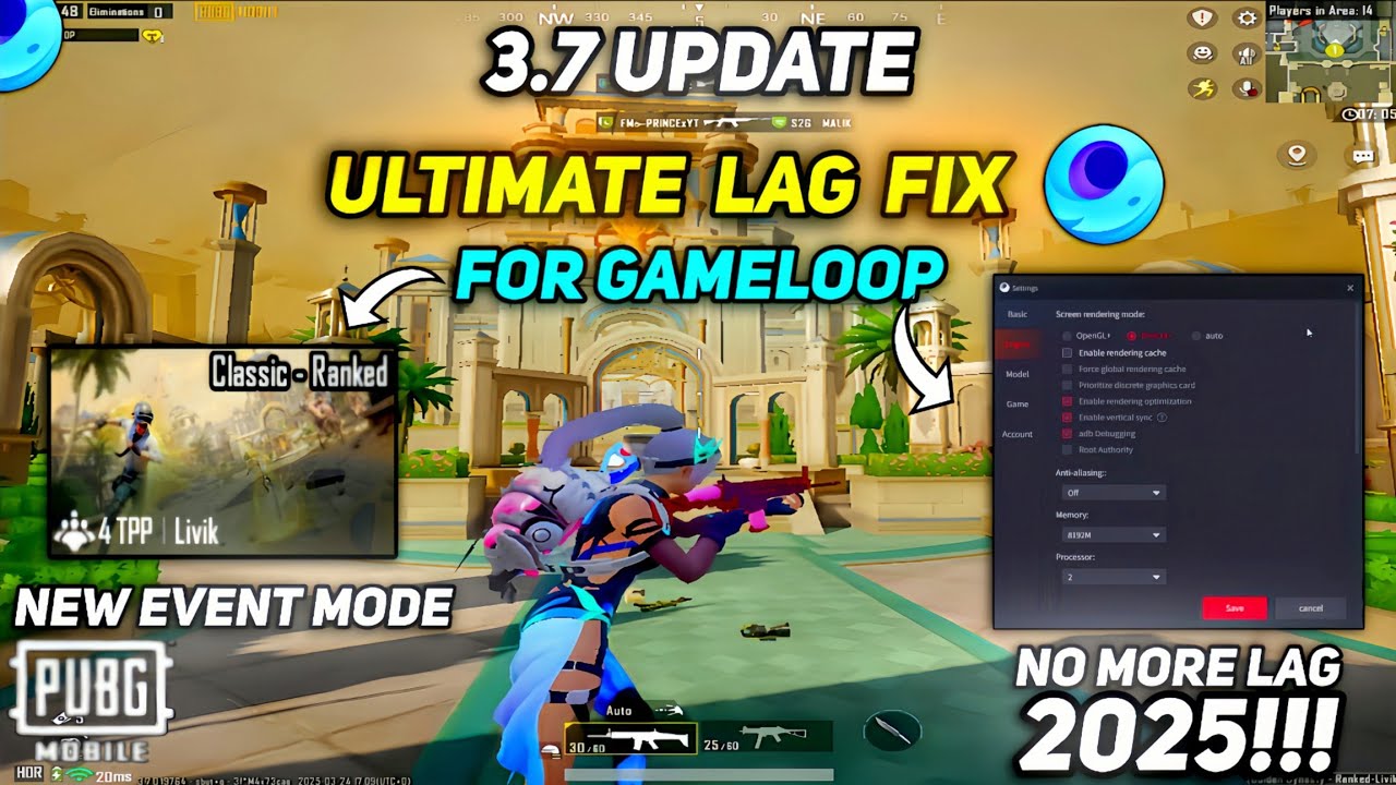 3.7 Update | Pubg Mobile Emulator Lag Fix & Crash Fix 2025 | Best ...