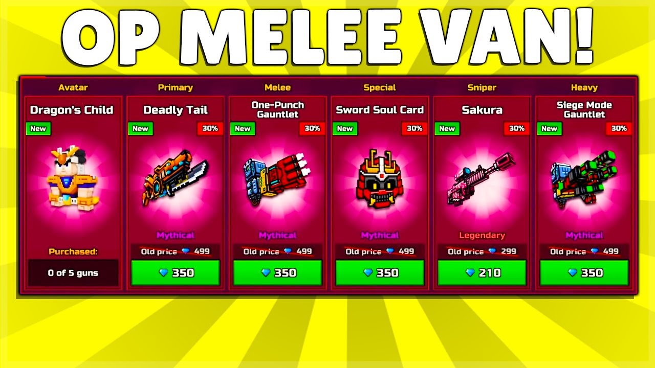 ONE PUNCH GAUNTLET IS STILL INSANE! Pixel Gun 3D (Traders Van Review ...