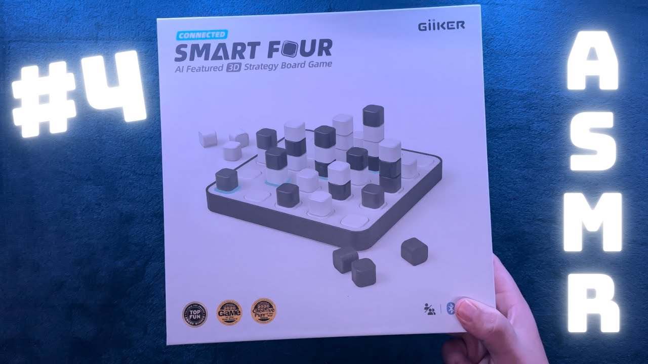 New 3D AI Board Game ASMR (Smart Four) - YouTube