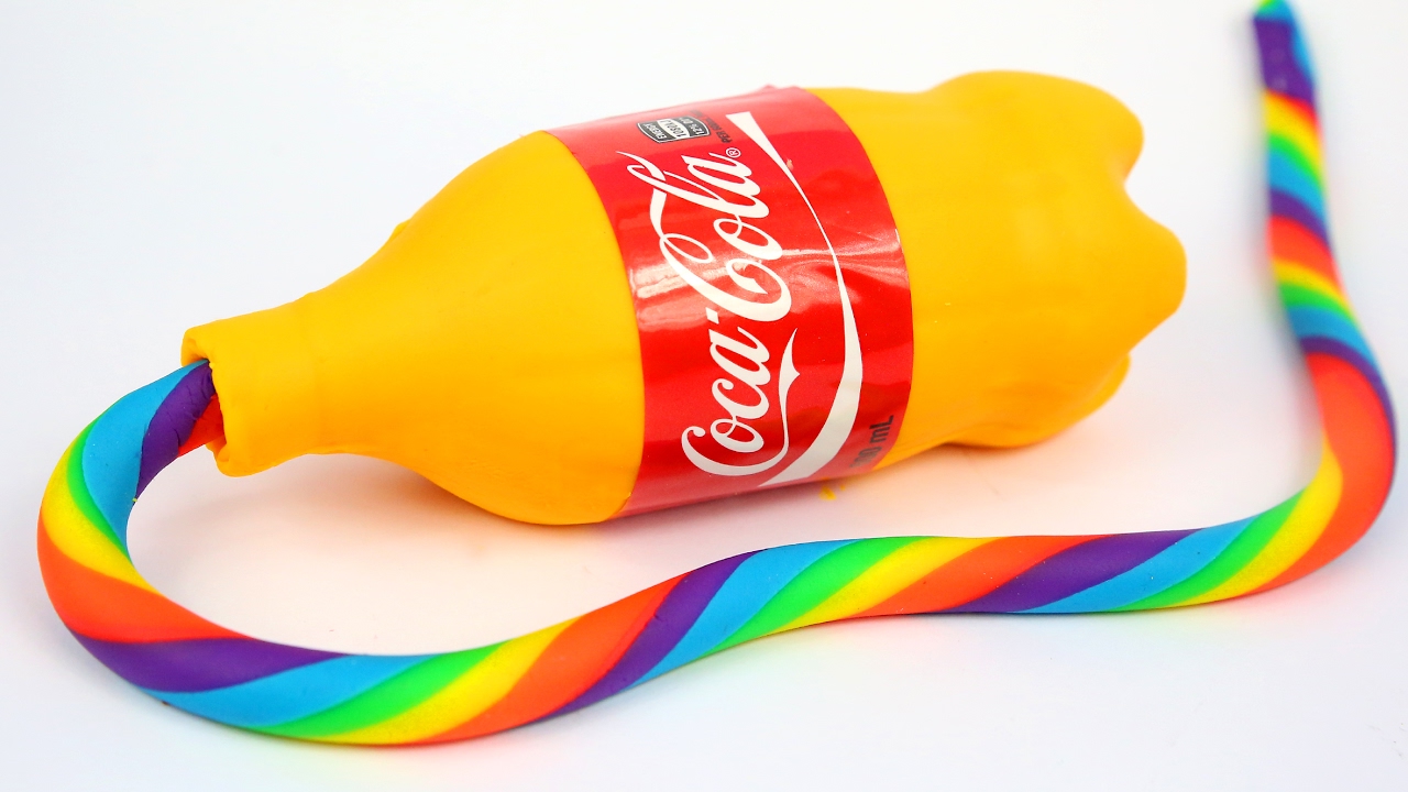 DIY How To Make Play Doh Orange Coca Cola Modelling Clay Mighty Toys ...