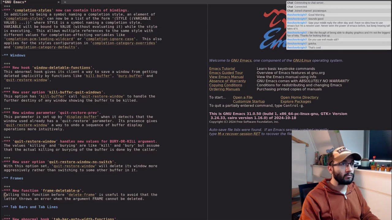 Emacs 31 News Stream VOD - YouTube