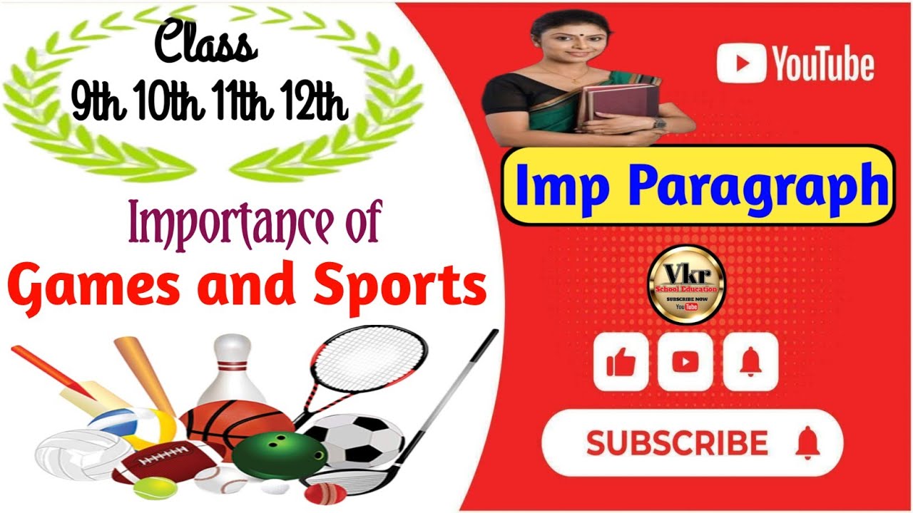 Paragraph | Importance Of Games And Sports | Paragraph Writing ...