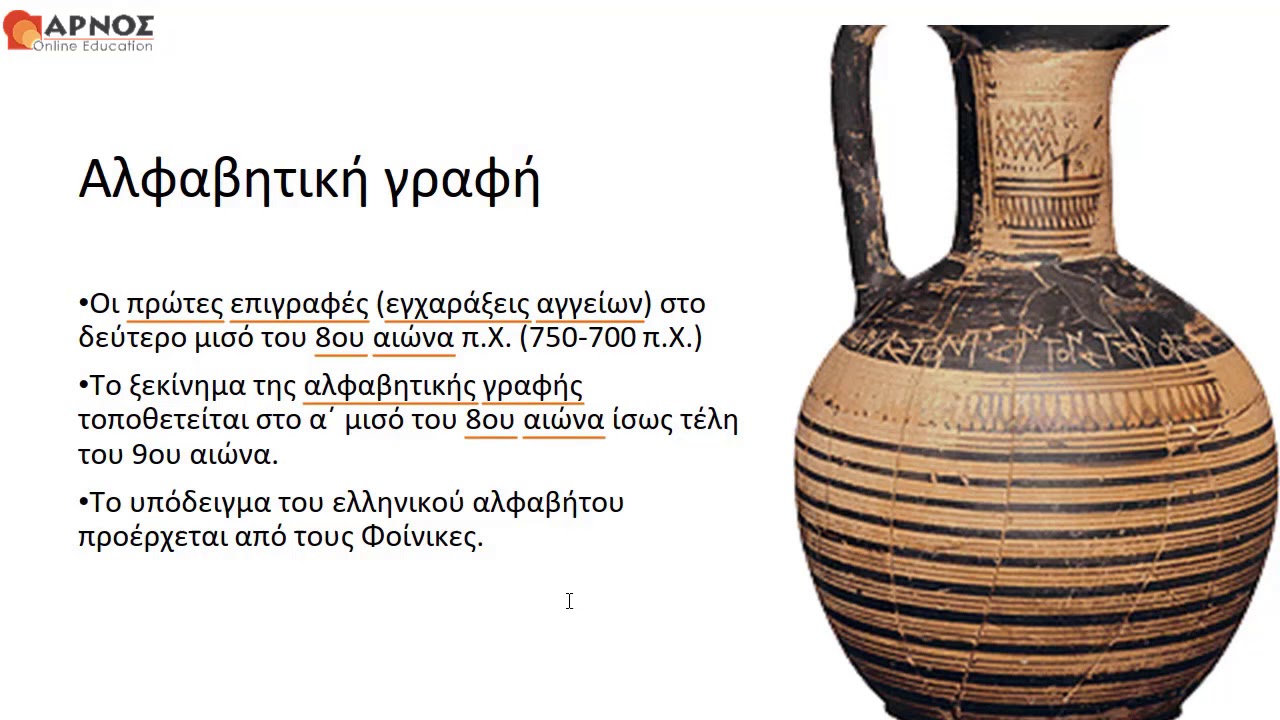 Η εξέλιξη της γραφής - YouTube