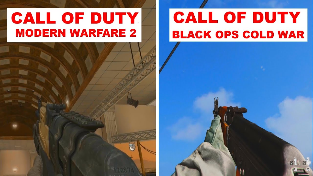 Call of Duty Black Ops Cold War vs Call of Duty Modern Warfare 2 ...