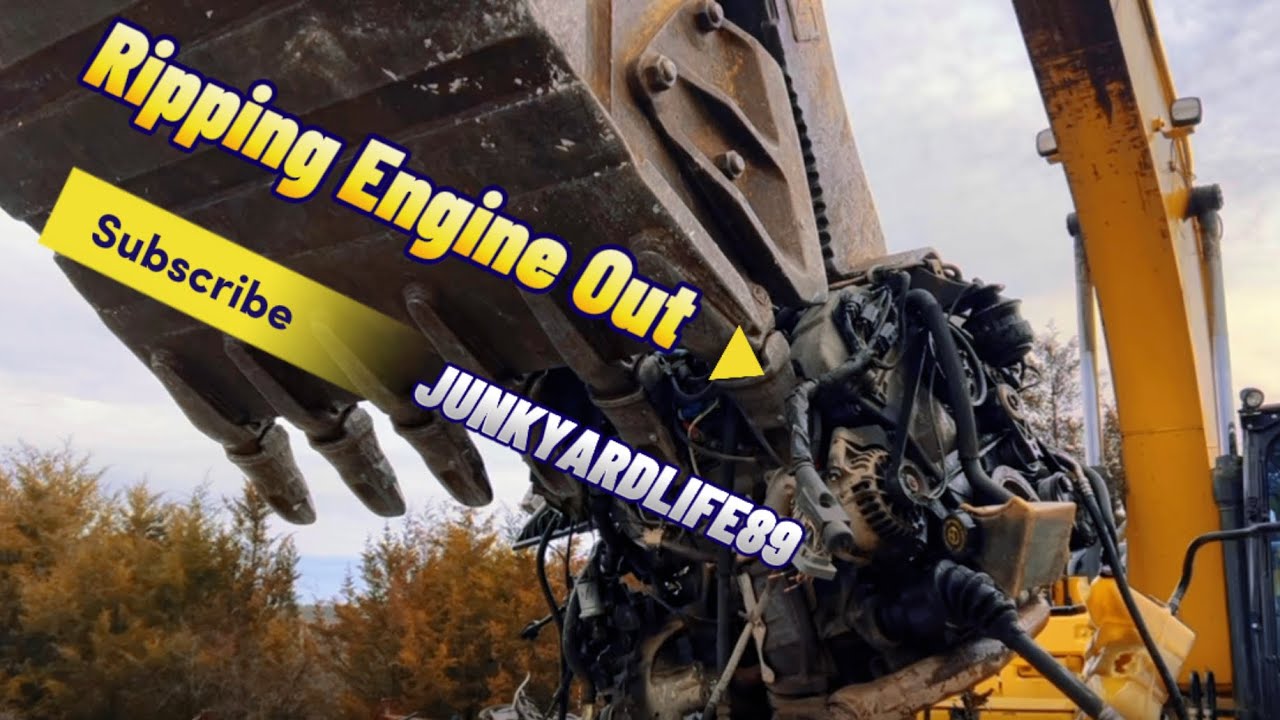 Ripping Engine Out of Car - YouTube