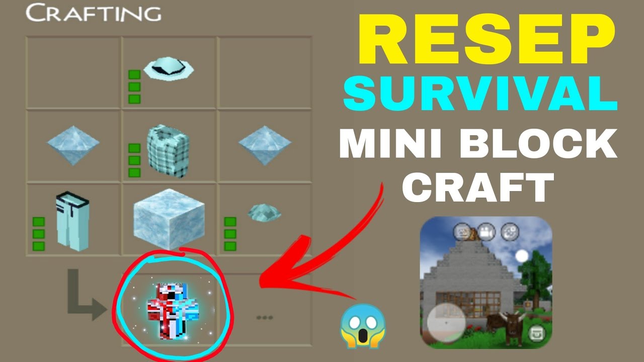 RESEP SURVIVAL#4 MINI BLOCK CRAFT - YouTube