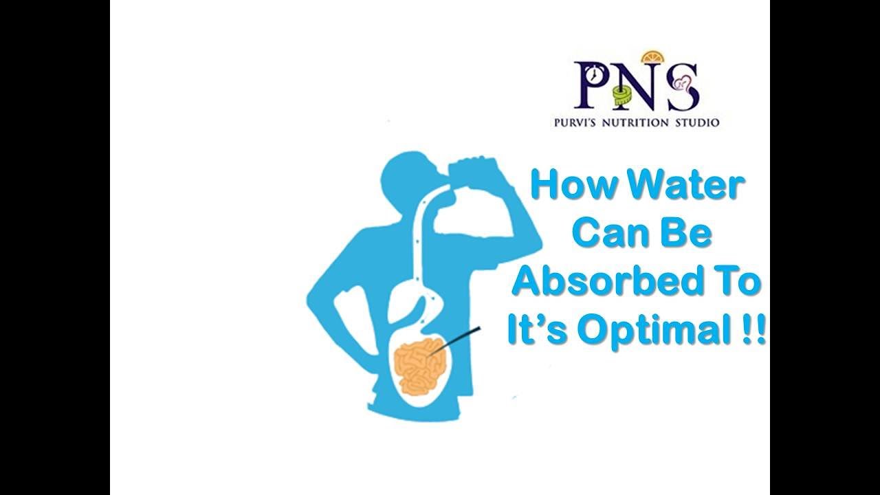 Way to drink water which helps for it's maximum absorption by body ...