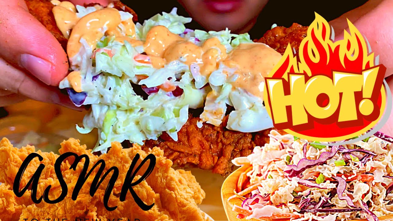 ASMR- Harry’s hot chicken / extremely crunchy sounds!! Mukbang (no ...