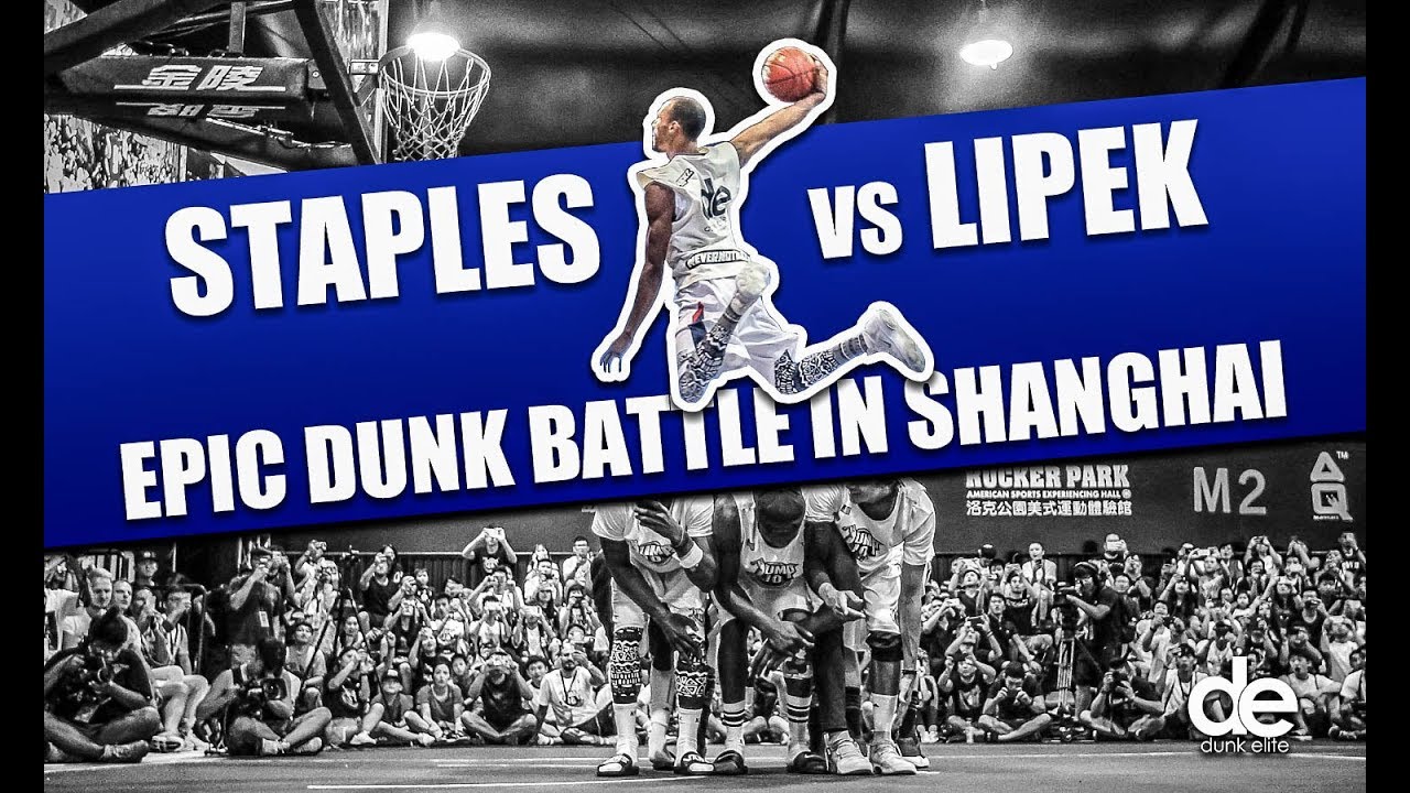 Dunk Elite: Staples vs Lipek = EPIC dunk contest! 720s, Christ Air and ...