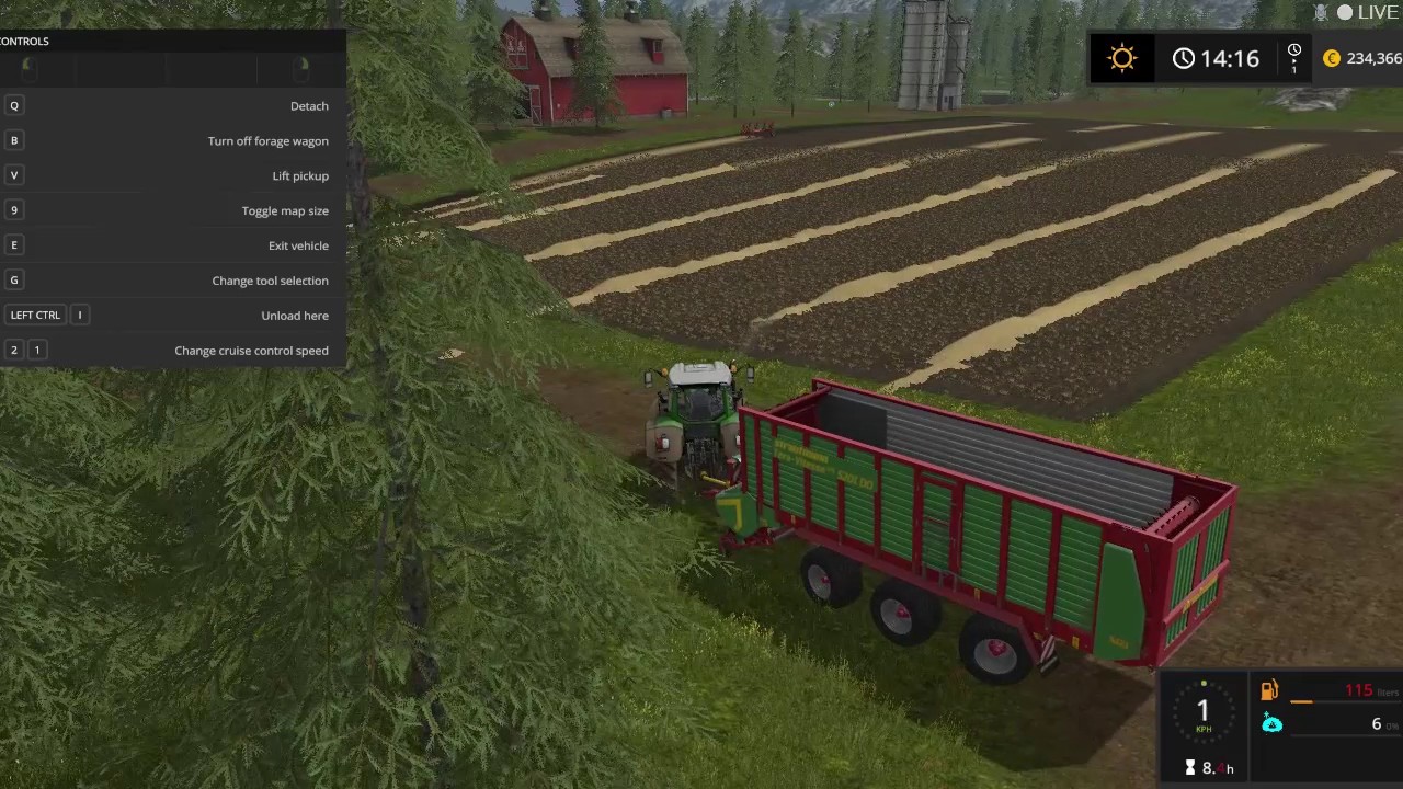 [FS17] Hauling Straw For The Cows - YouTube