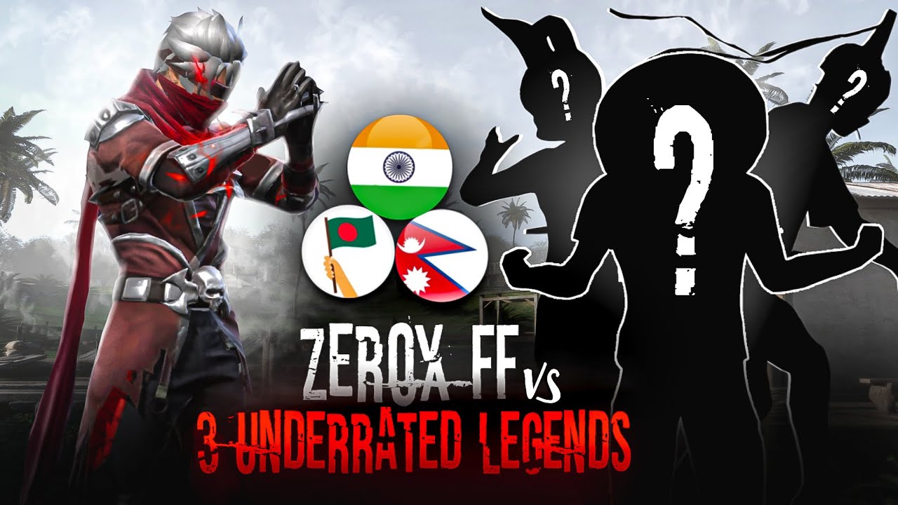 Zerox FF📲 Vs 3 Underrated Mobile Legends from India🇮🇳Nepal🇳🇵Bangladesh 🇧🇩 - YouTube