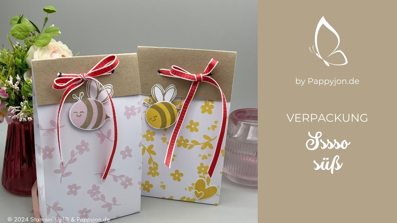 Verpackung Ssso süß | einfach | edel | Tutorial | DIY | Verpackung selbermachen | #Pappyjon ...