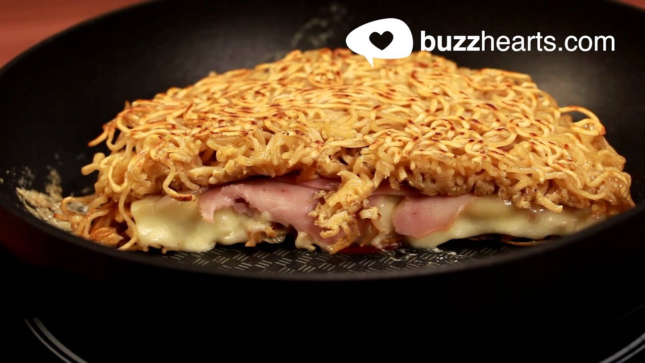 Ramen Noodle Sandwich?! We show you how to make it! - YouTube