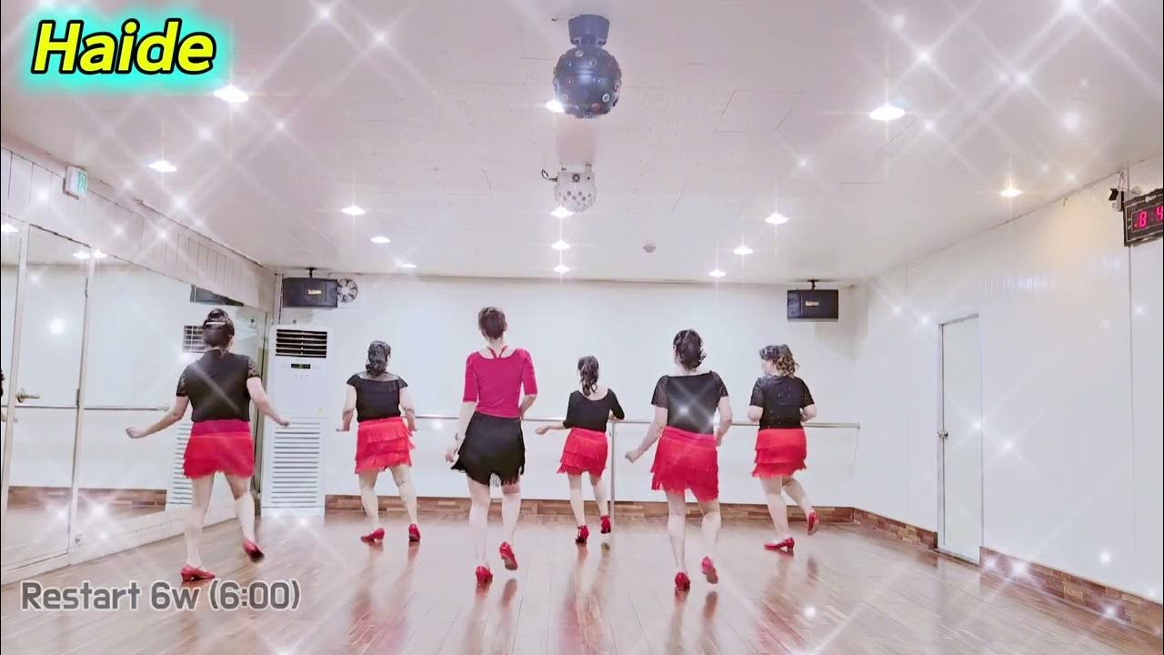 Haide Line Dance | Improver | 하이데 라인댄스 | Hyun Line ️ 행복한 명절보내세요💕💞💞💘 - YouTube