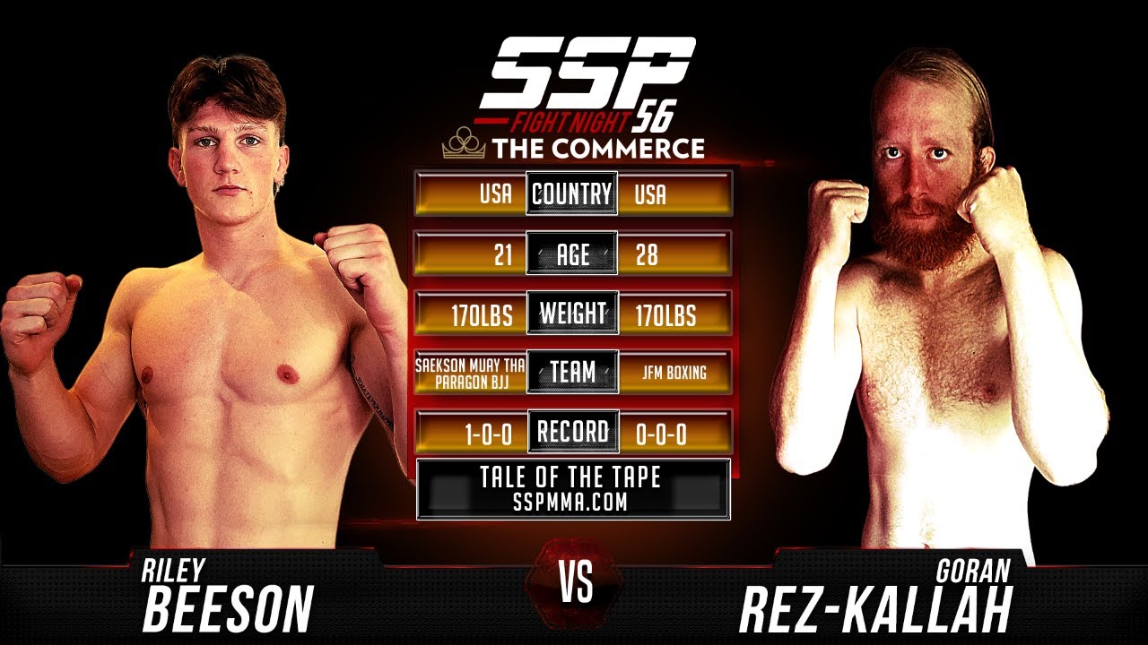 Riley Beeson vs Goran Raz-Kallah Bertholet - SSP 56 - YouTube