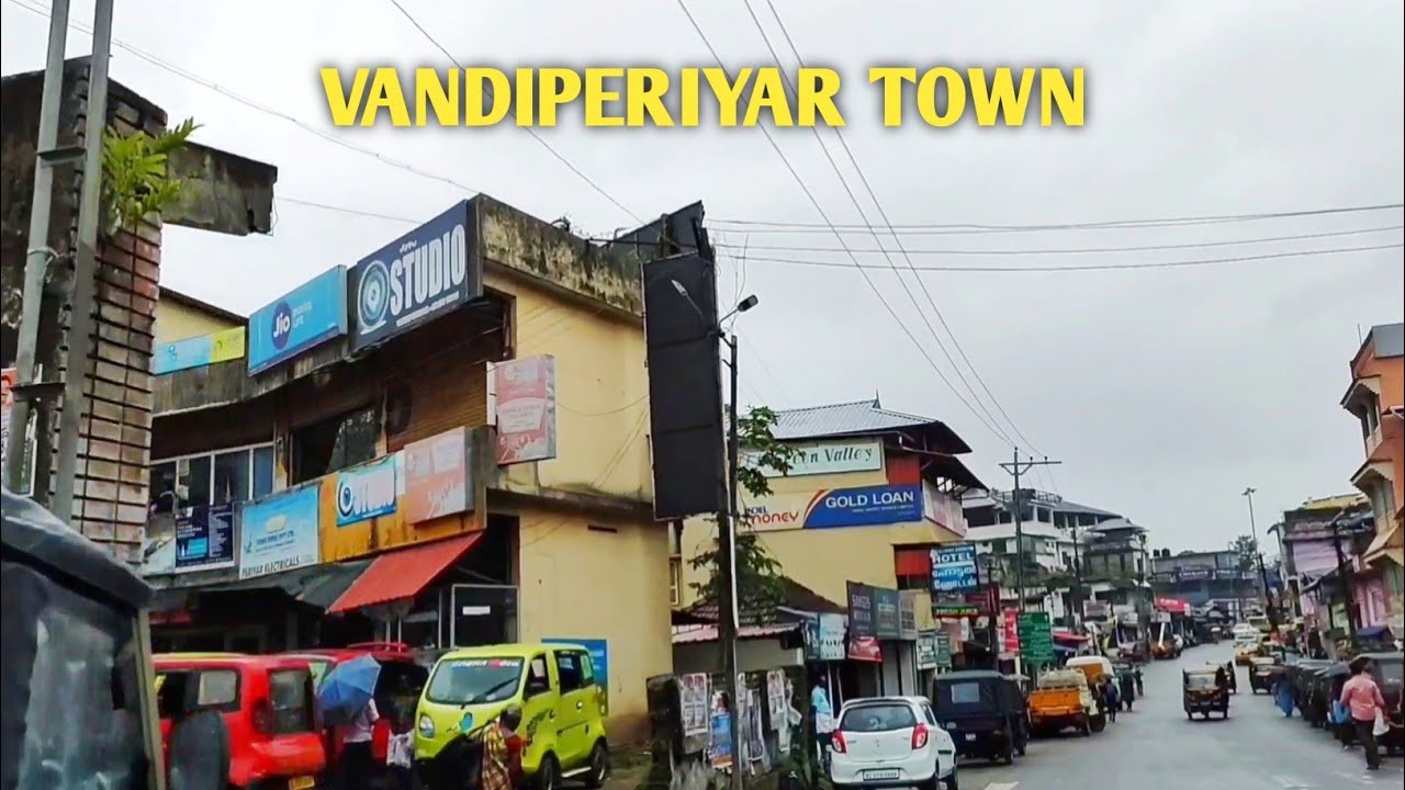 വണ്ടിപ്പെരിയാർ ടൗൺ, Vandiperiyar Town Road View, Idukky District ...