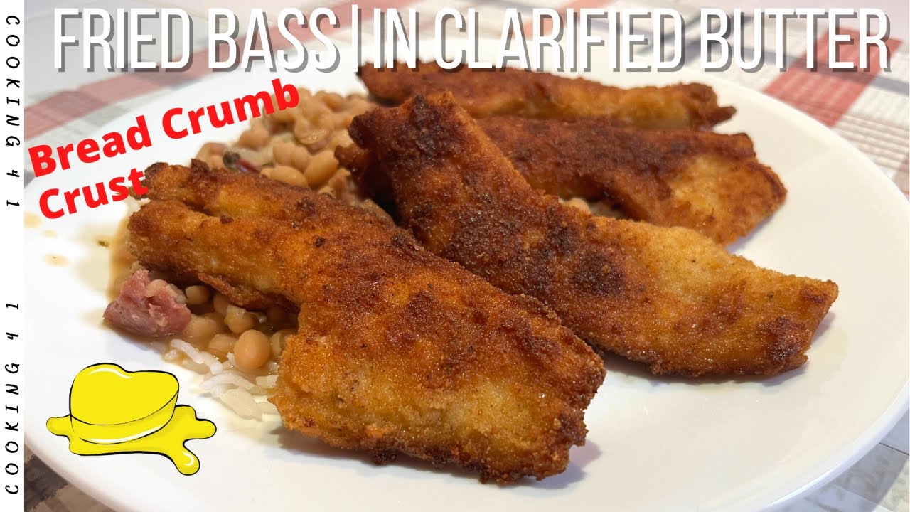 Fried Bass in Clarified Butter | Bread Crumb Crust - YouTube