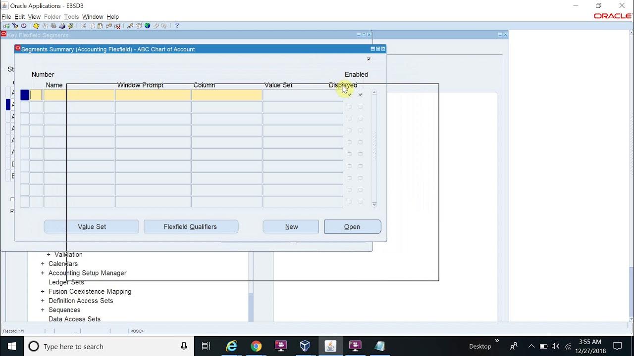 How to Create Chart Of Account in Details in oracle R12 - Part 8 - YouTube