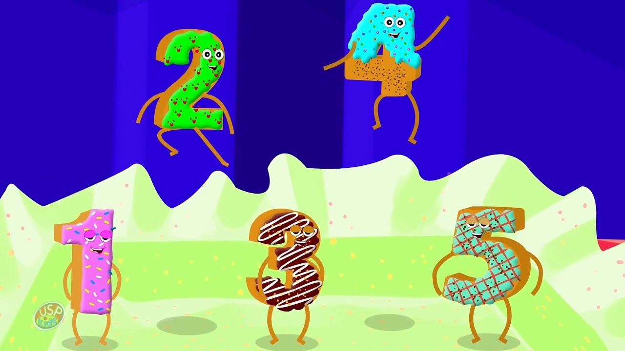 Five Little Numbers | Kids Rhymes | Nursery Rhymes | Baby Songs - YouTube