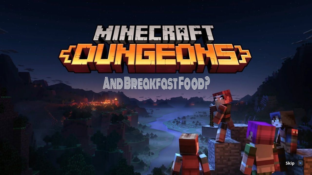 Minecraft Dungeons and Breakfast Favorites! - YouTube