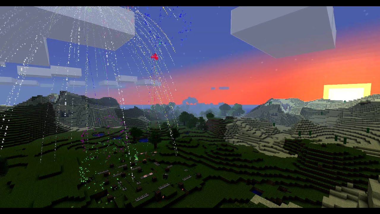 Minecraft Fireworks New Explosion - YouTube