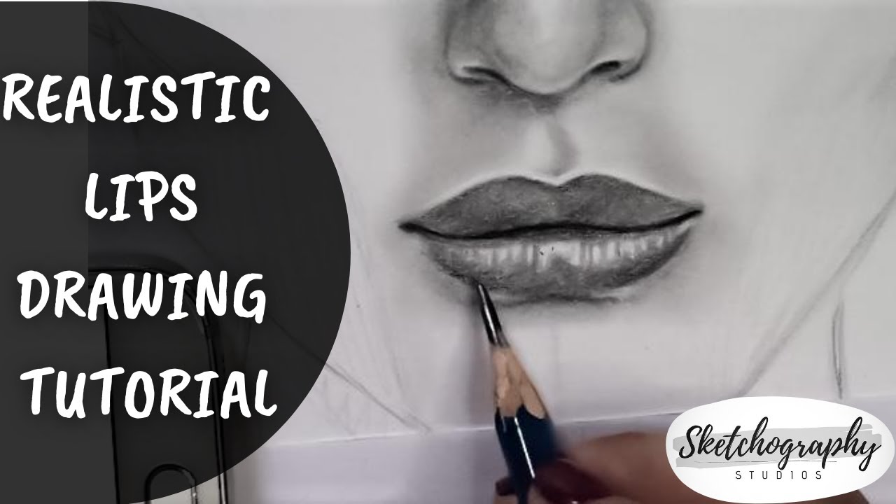 Realistic Lips Drawing Tutorial | Portrait Art Tutorial - YouTube