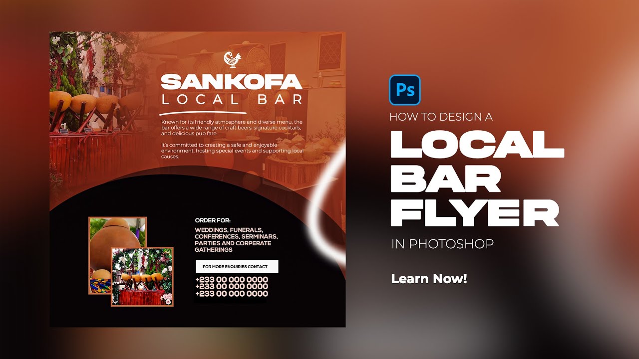 How to design a Local Bar Flyer in Photoshop: Step-by-Step Tutorial ...