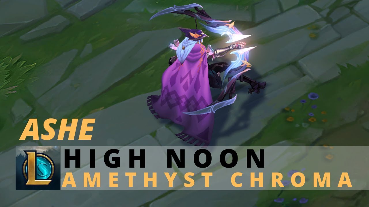 High Noon Ashe Amethyst Chroma - League Of Legends - YouTube