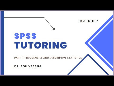 Research Methodology: Part 2-Frequency and Descriptive Statistics - YouTube