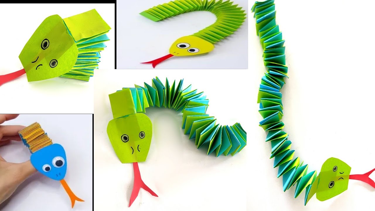 Amazing Paper Snake | Moving paper toys | Easy paper crafts - YouTube