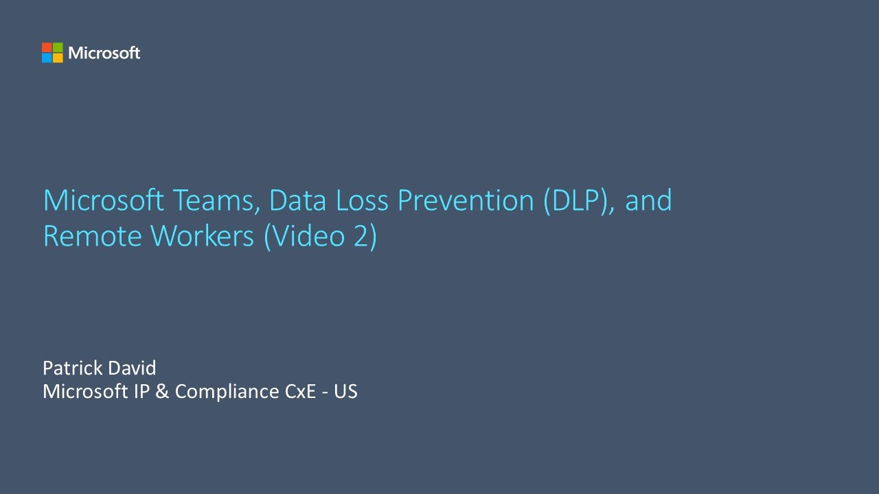 Microsoft Teams DLP - Create a Teams DLP Policy - YouTube