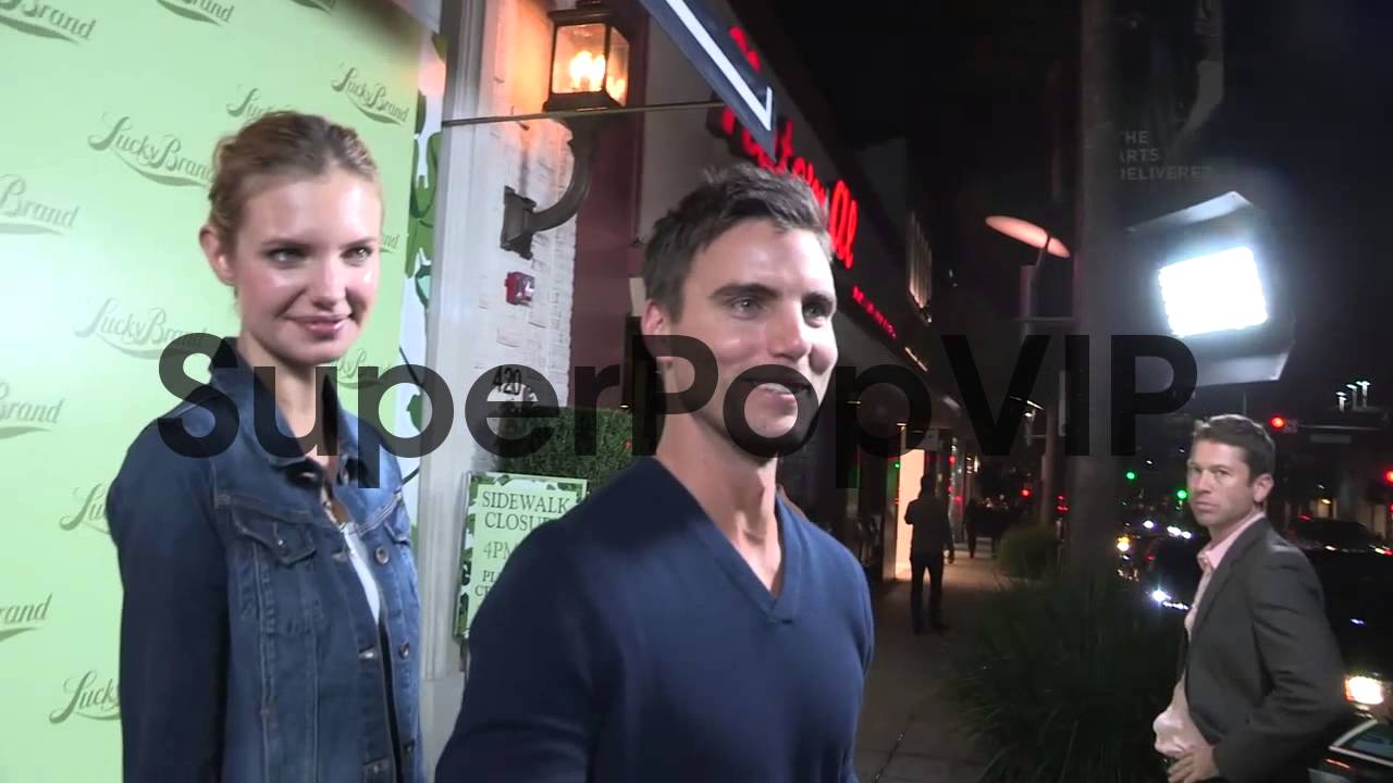 Colin Egglesfield and Isabella Oberg depart the Lucky Bra... - YouTube