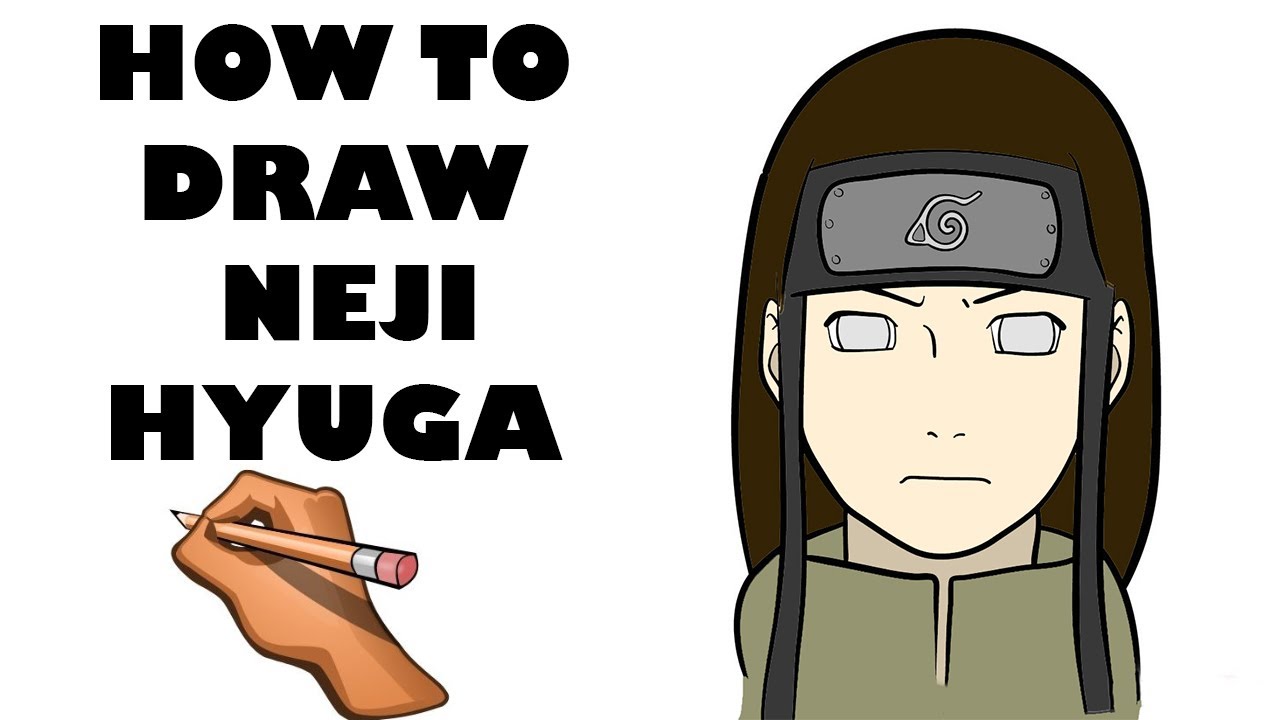 HOW TO DRAW NEJI HYUGA - YouTube