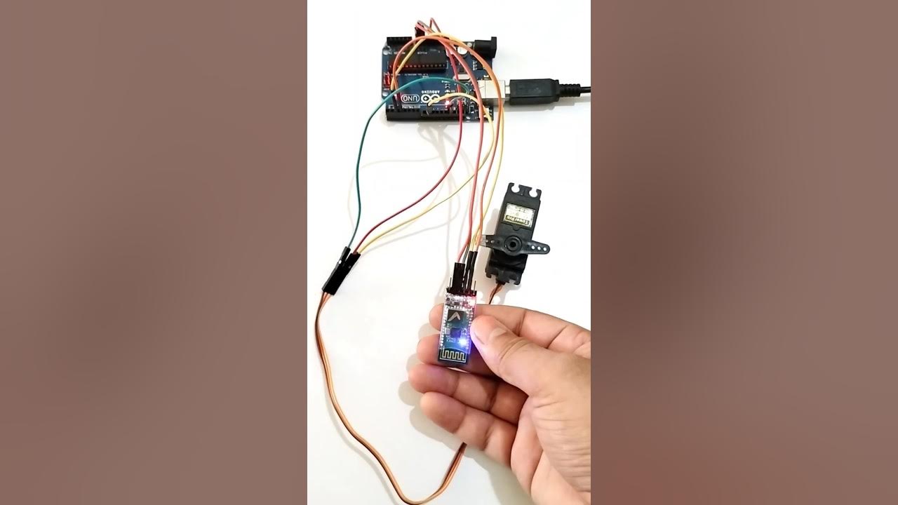 How to control the servo motor wirelessly using HC05 Bluetooth Module Part-1 #arduino #servo # ...