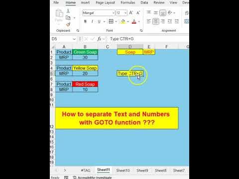 MS Excel - How to use GOTO Function in excel? #excelguide #exceltips #msexcelformulas # ...