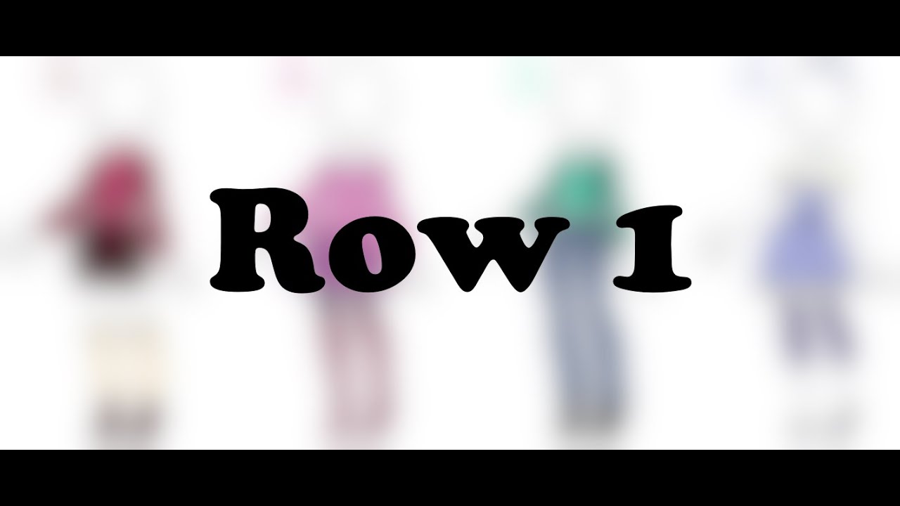 2024 Speedpaint 61: Outfit Adoptables, First Row - YouTube