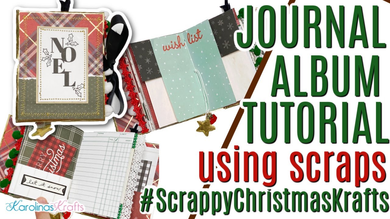 Christmas Junk Journal Album TUTORIAL, @letsgetscrappy2654 Collab # ...