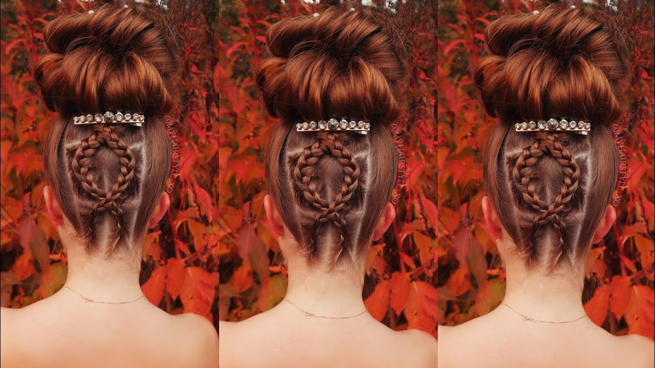 Crossed Upsidedown Cornrows with Big Messy Bun | Cornrow Hairstyles for ...