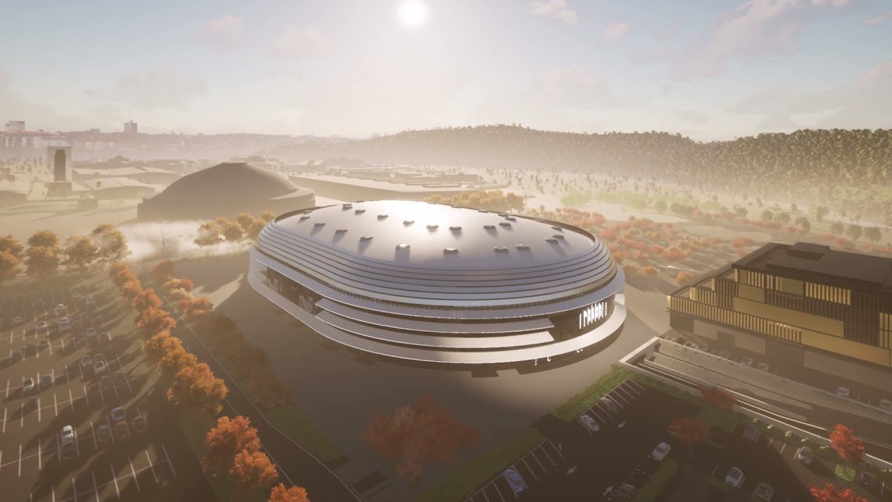 ARENA BRNO - Finální vizualizace nové multifunkční haly v Brně - YouTube